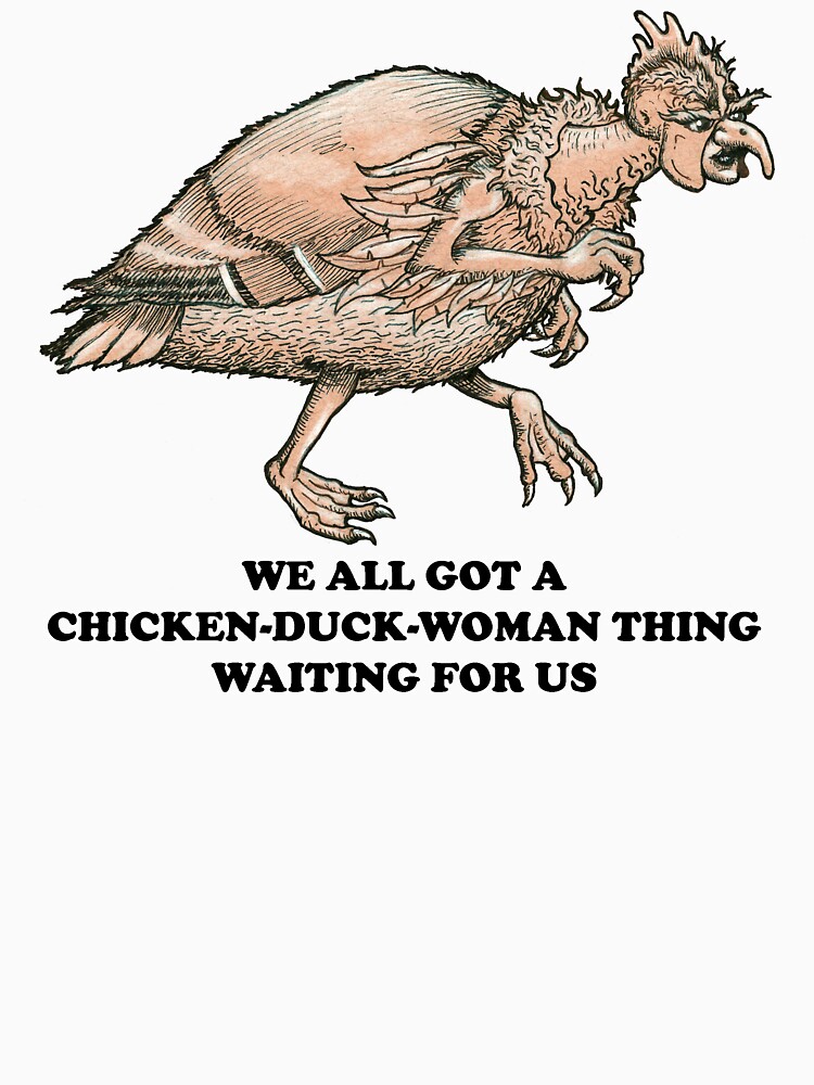 "Chicken-Duck-Woman Thing" Essential T-Shirt for Sale by Artsomesauce ...