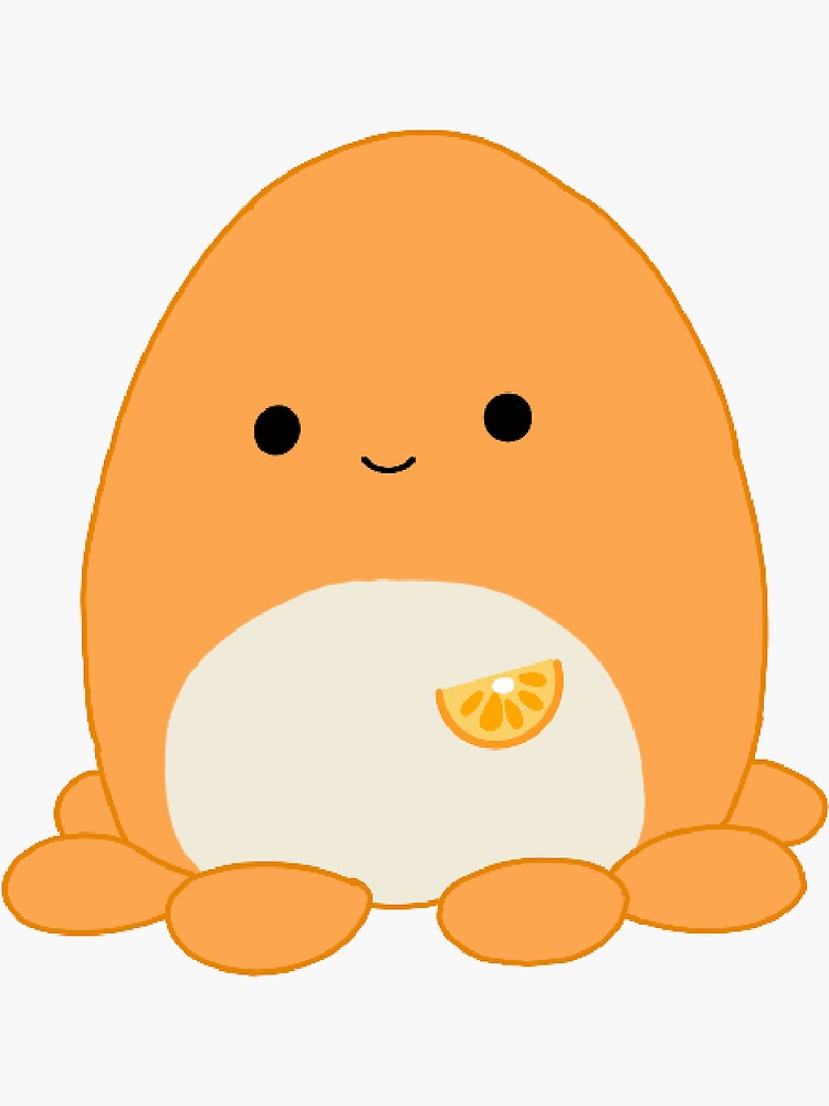 "Veronica the orange octopus squishmallow " Sticker for Sale by 200612 ...