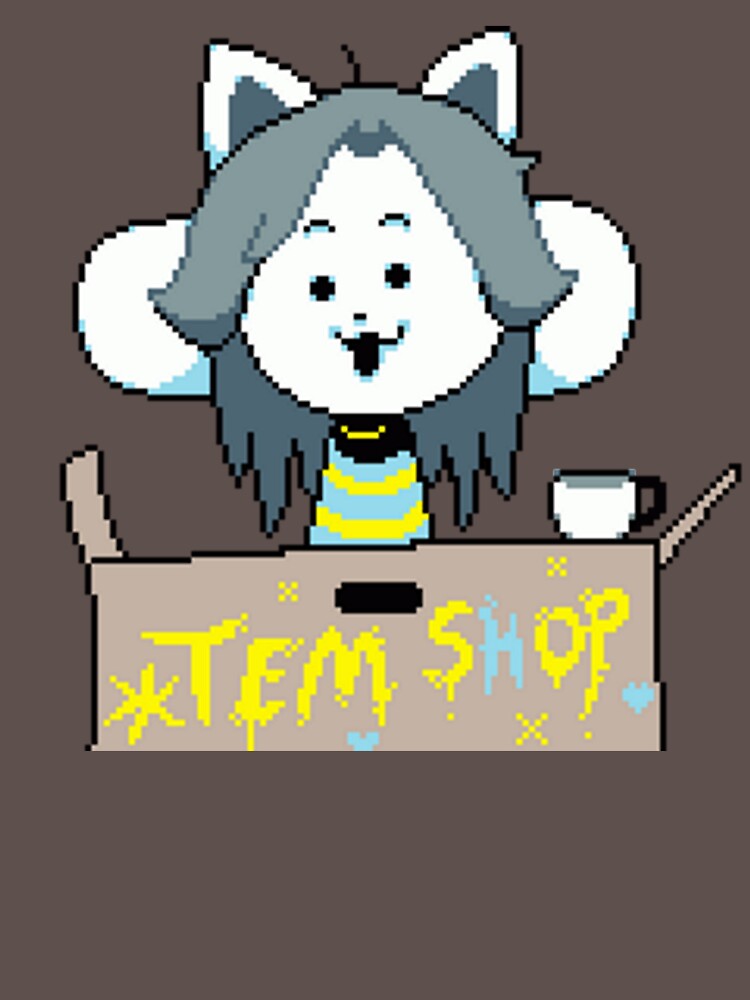 "Tem Shop" T-shirt for Sale by Shulktime | Redbubble | temmie undertale ...