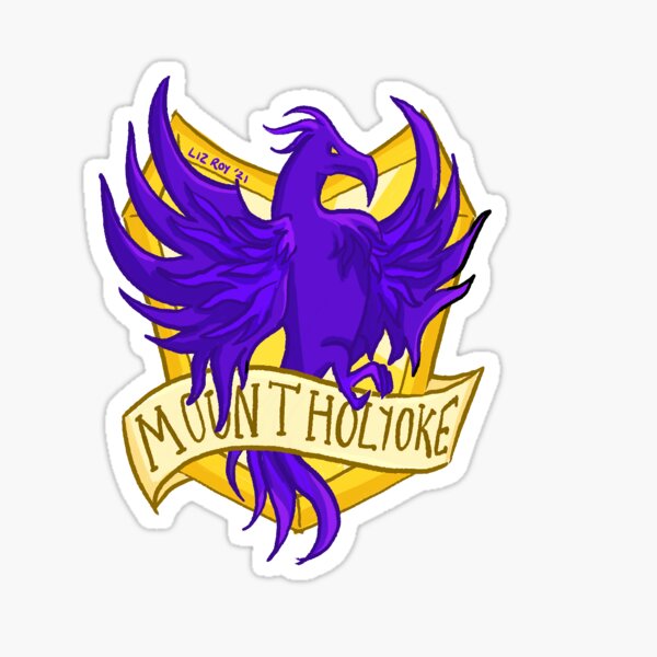 "Mount Holyoke - Phoenix Crest" Sticker for Sale by Lizr0224 | Redbubble