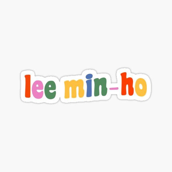 "lee min ho" Sticker for Sale by thetypo | Redbubble
