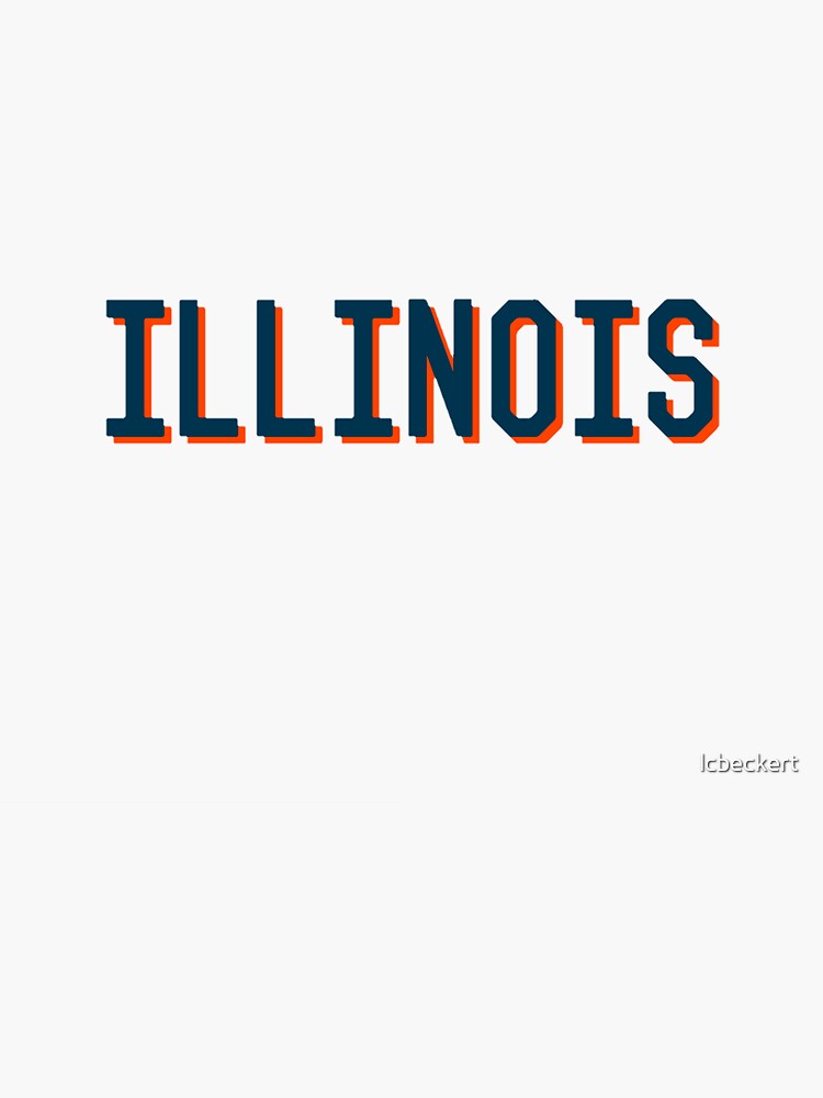 "university of illinois " Sticker by lcbeckert | Redbubble