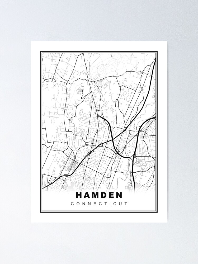"Hamden Map" Poster for Sale by sibudas | Redbubble