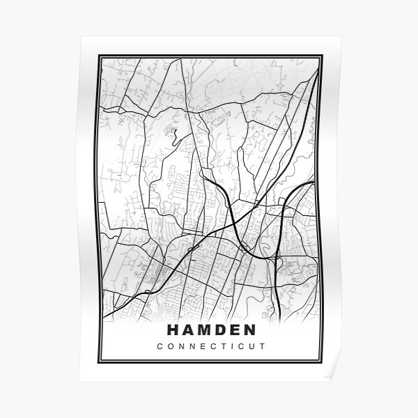 "Hamden Map" Poster for Sale by sibudas | Redbubble