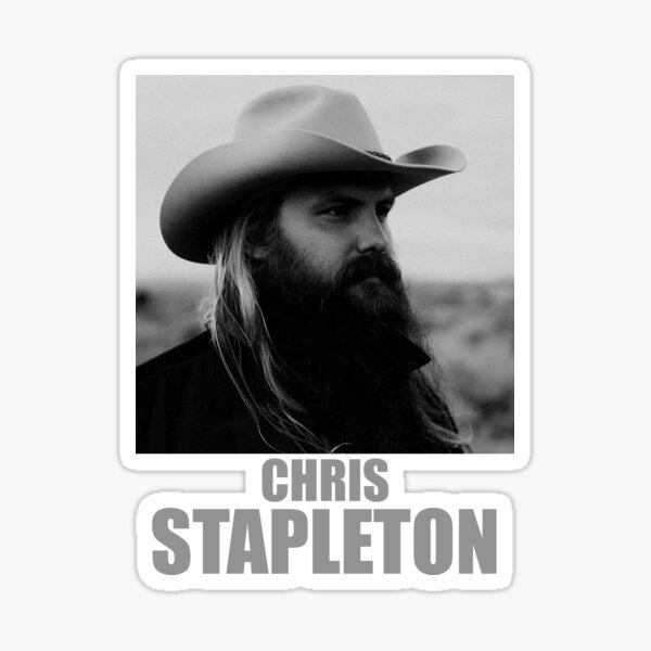 "Chris Stapleton," Sticker for Sale by zelinadiaa | Redbubble