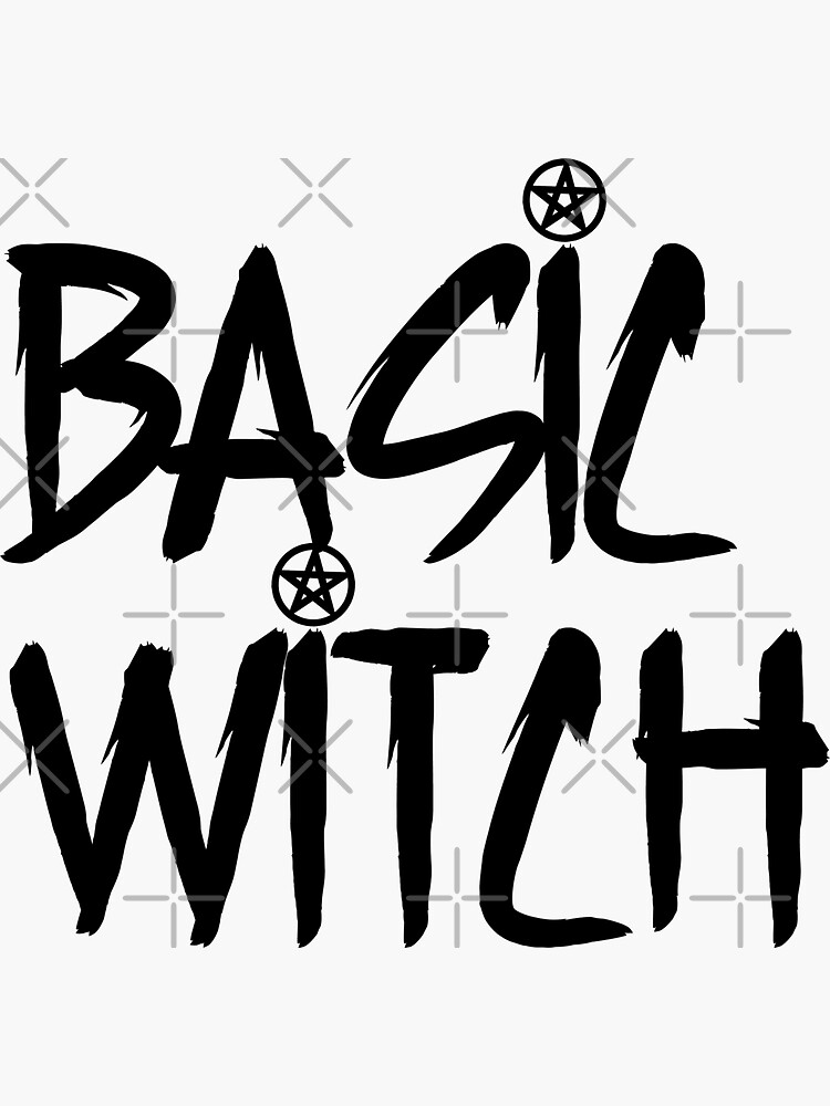 "Basic Witch" Sticker for Sale by medusadollmaker | Redbubble