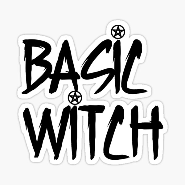 "Basic Witch" Sticker by medusadollmaker | Redbubble