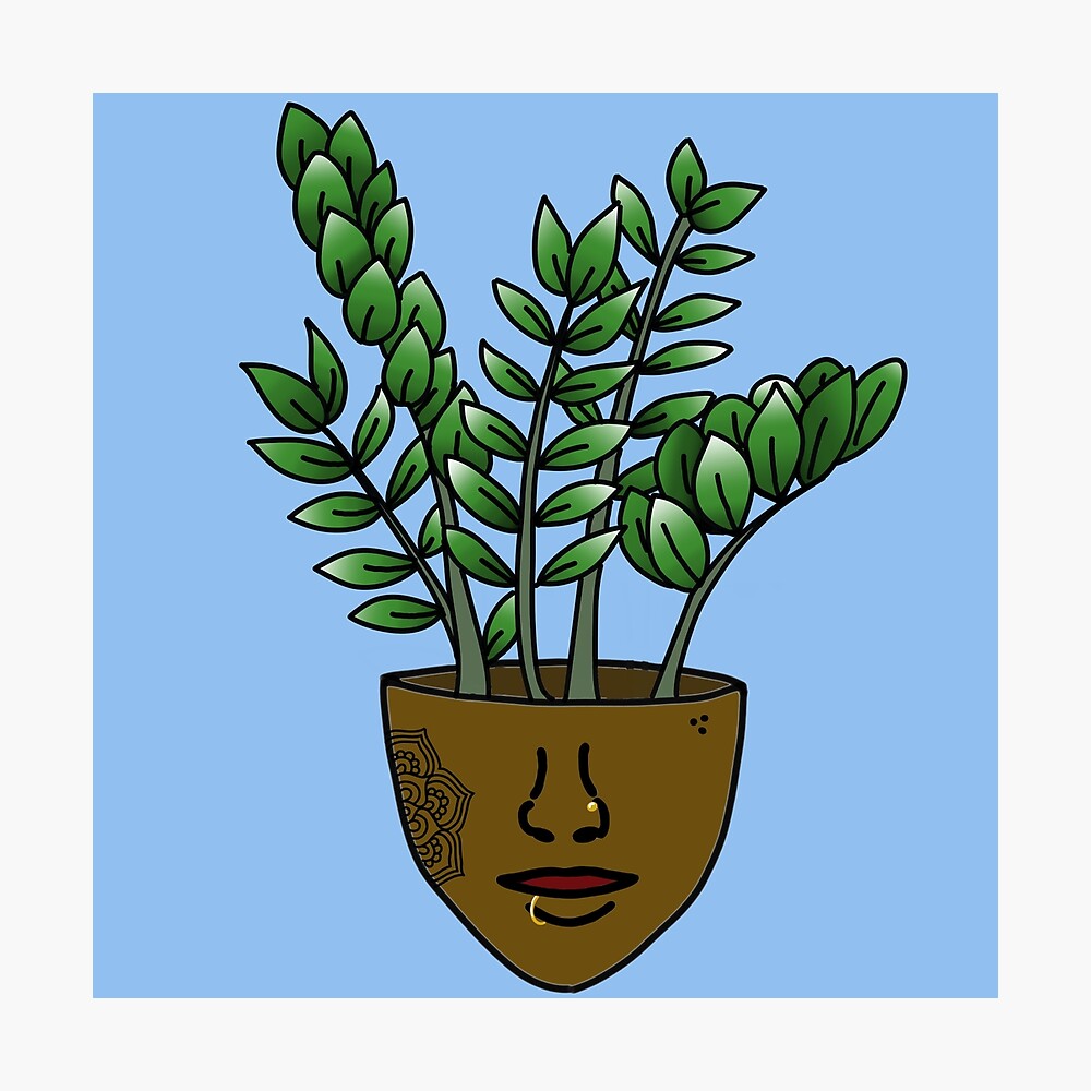 PlantLover, Fortune Tree, Plant Person With Face Tattoos Magnet for ...