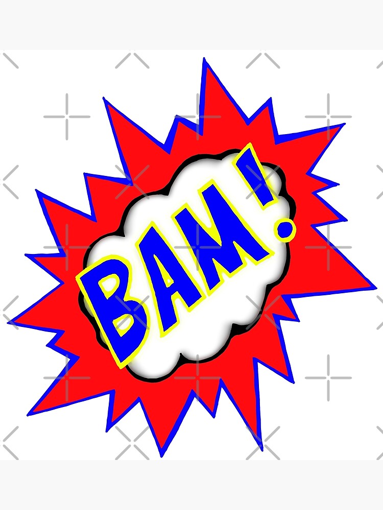 "BAM! Comic Book Illustration" Art Print for Sale by mscottphifer ...