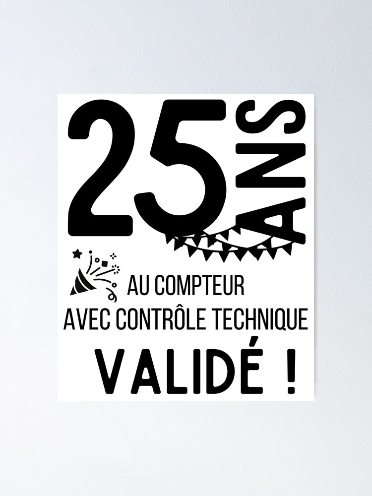 "25 years on the clock with validated technical control humor gift for ...