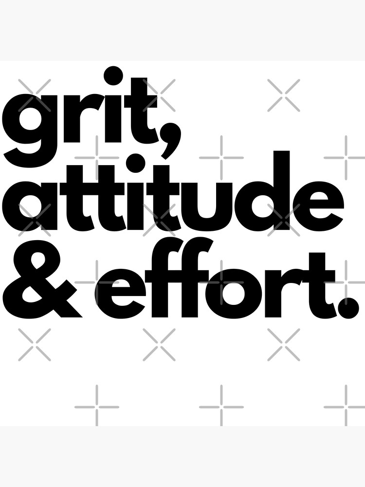 "Grit, Attitude and Effort- Growth Mindset" Poster for Sale by ...