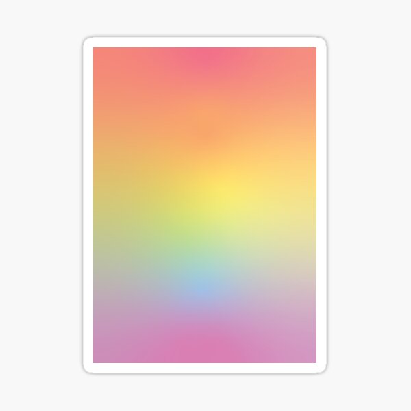 "Rainbow Pastel Aesthetic Gradient" Sticker by bulaklakin | Redbubble