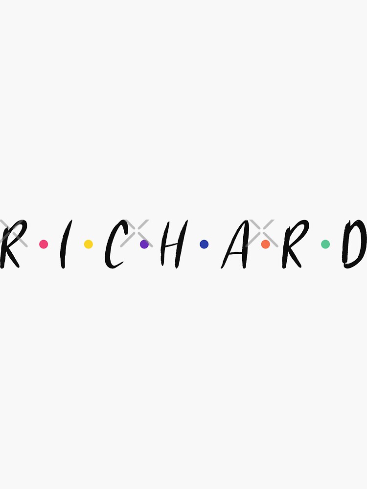 "Richard Name" Sticker for Sale by Teelogic | Redbubble