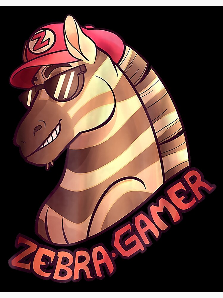 Zebra Gamer - Official Zebra Gamer Premium Matte Vertical Poster sold ...