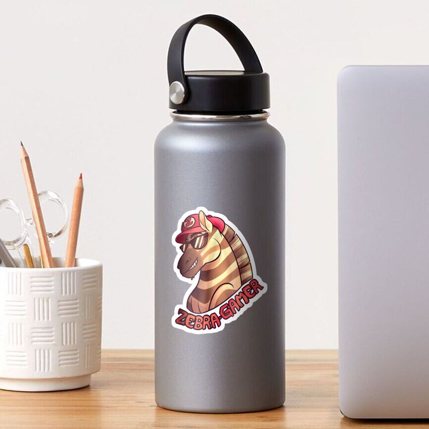 "Zebra Gamer - Official Zebra Gamer" Sticker for Sale by amreenshanley ...