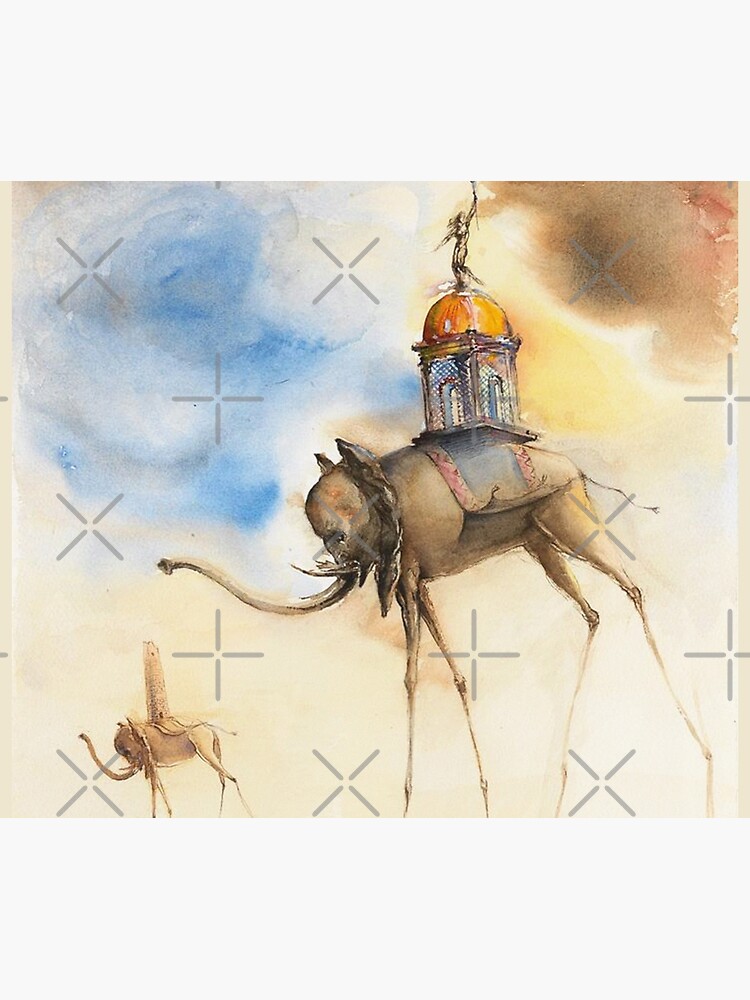 Elephant Spatiaux (1965) by Salvador Dali Shower Curtain sold by ...