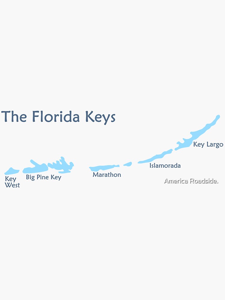 "The Florida Keys." Sticker by ishore1 | Redbubble