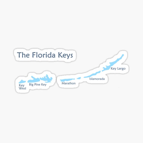 "The Florida Keys." Sticker by ishore1 | Redbubble