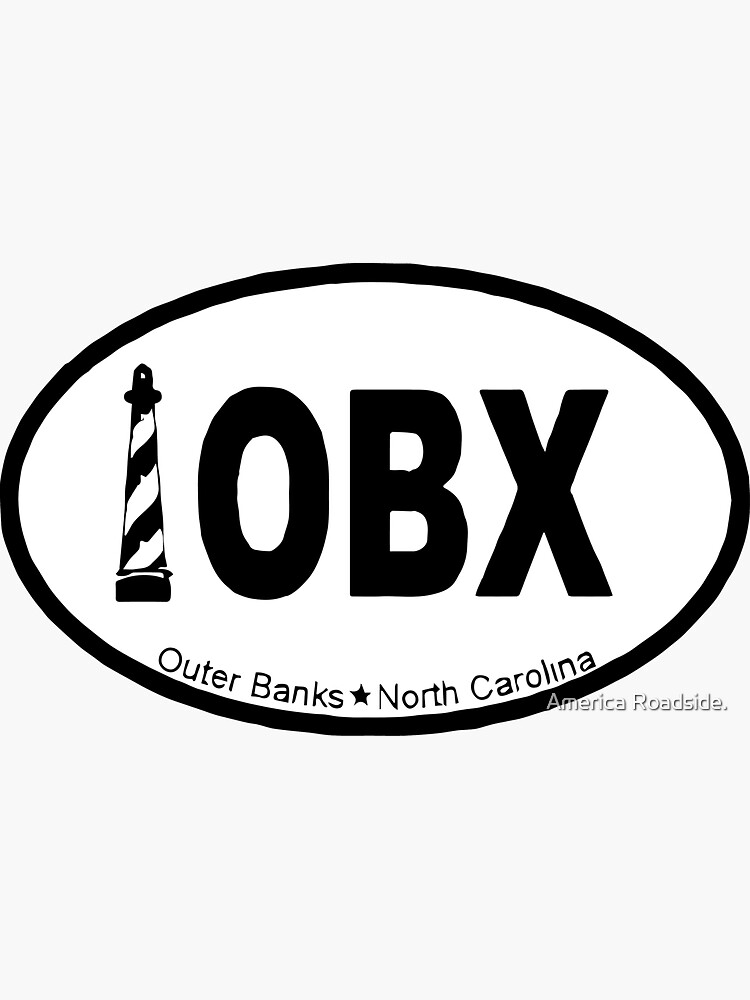 "OBX - Outer Banks." Sticker for Sale by ishore1 | Redbubble