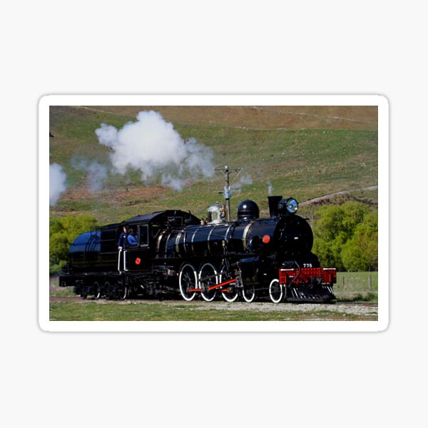 "Black and Red Steam Engine Train #778" Sticker by Ayadsan | Redbubble