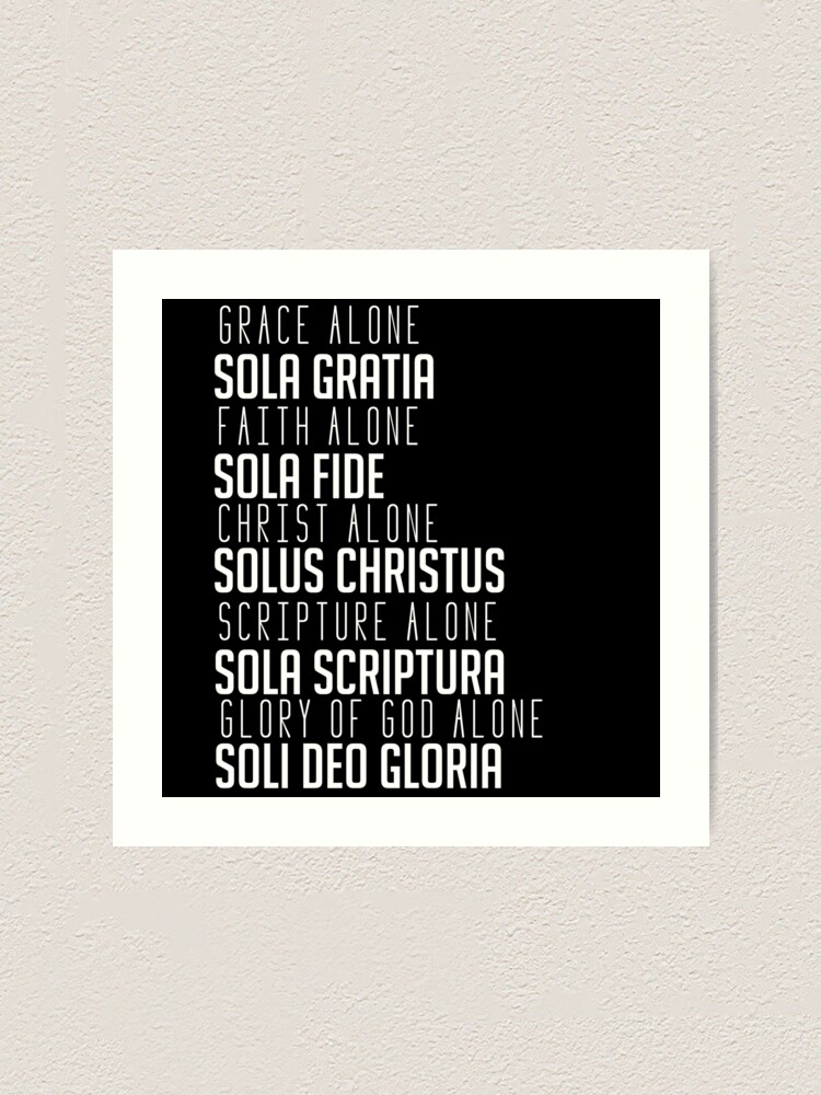 "5 Solas | Five Solas" Art Print for Sale by Logosdesignshop | Redbubble