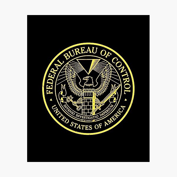 "Federal Bureau of Control , Control Game Logo , Distressed Logo ...
