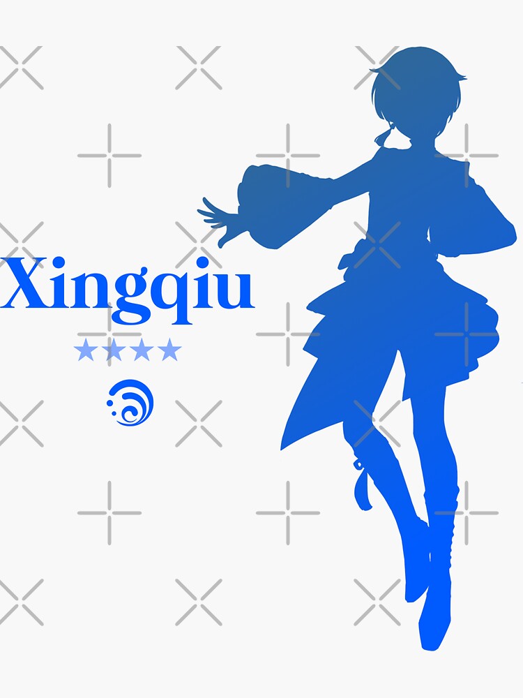 "Genshin Impact Xingqiu 2" Sticker by TeyvatTailor | Redbubble