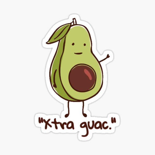 "Extra Guacamole Meme" Sticker for Sale by NeoVerse | Redbubble