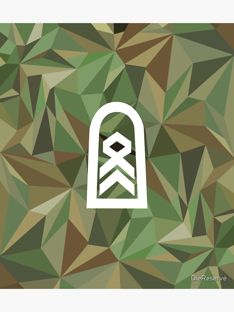 "Staff sergeant in the army of the German Federal Armed Forces" Sticker ...