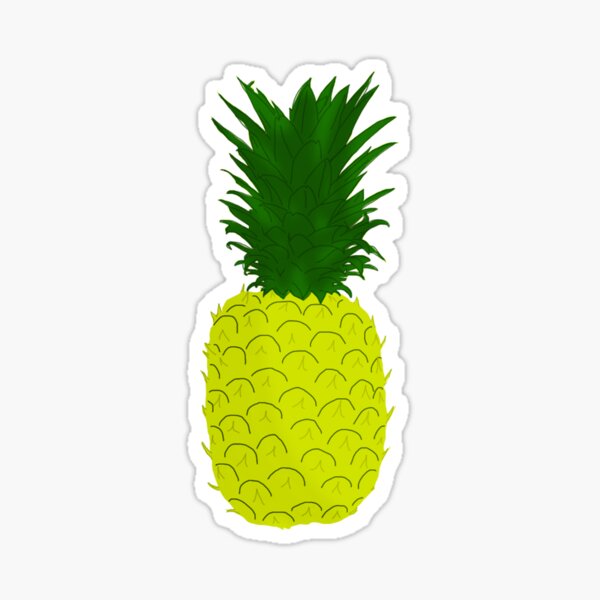 "Pineapple!" Sticker for Sale by artcamp | Redbubble