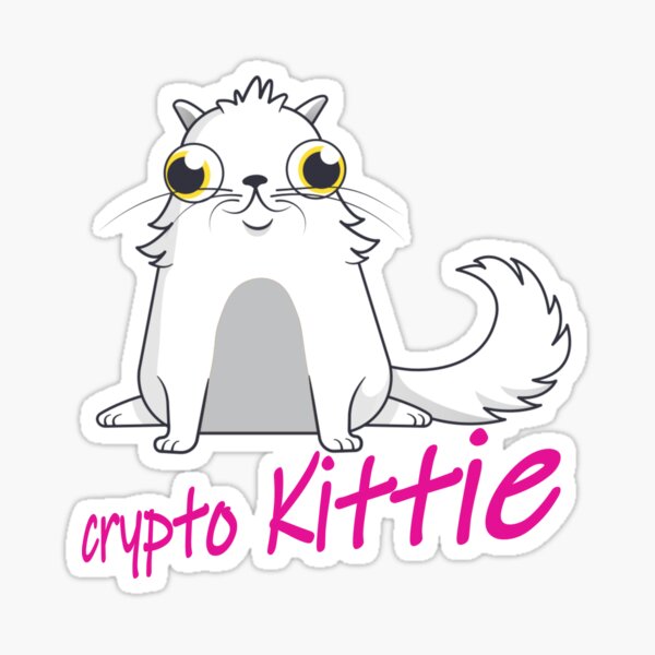 "CryptoKitties" Sticker for Sale by Wittaminka | Redbubble