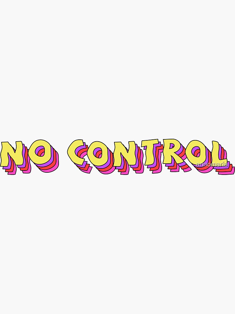 "no control quote vintage sticker 80s aesthetic, stickers for ...
