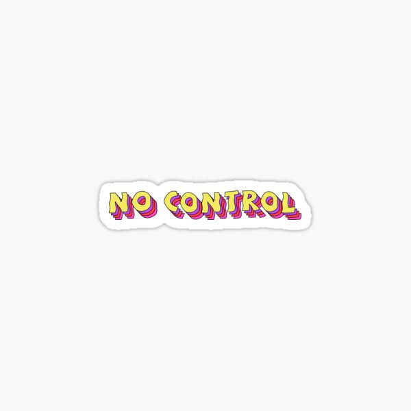 "no control quote vintage sticker 80s aesthetic, stickers for ...
