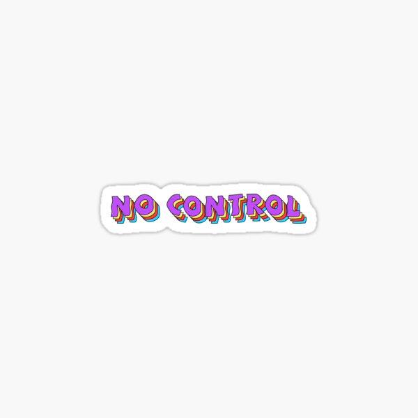 " no control quote vintage sticker 80s aesthetic, stickers for ...