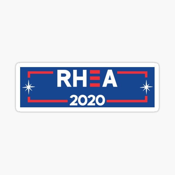 "Rhea for President" Sticker for Sale by cymbellne | Redbubble