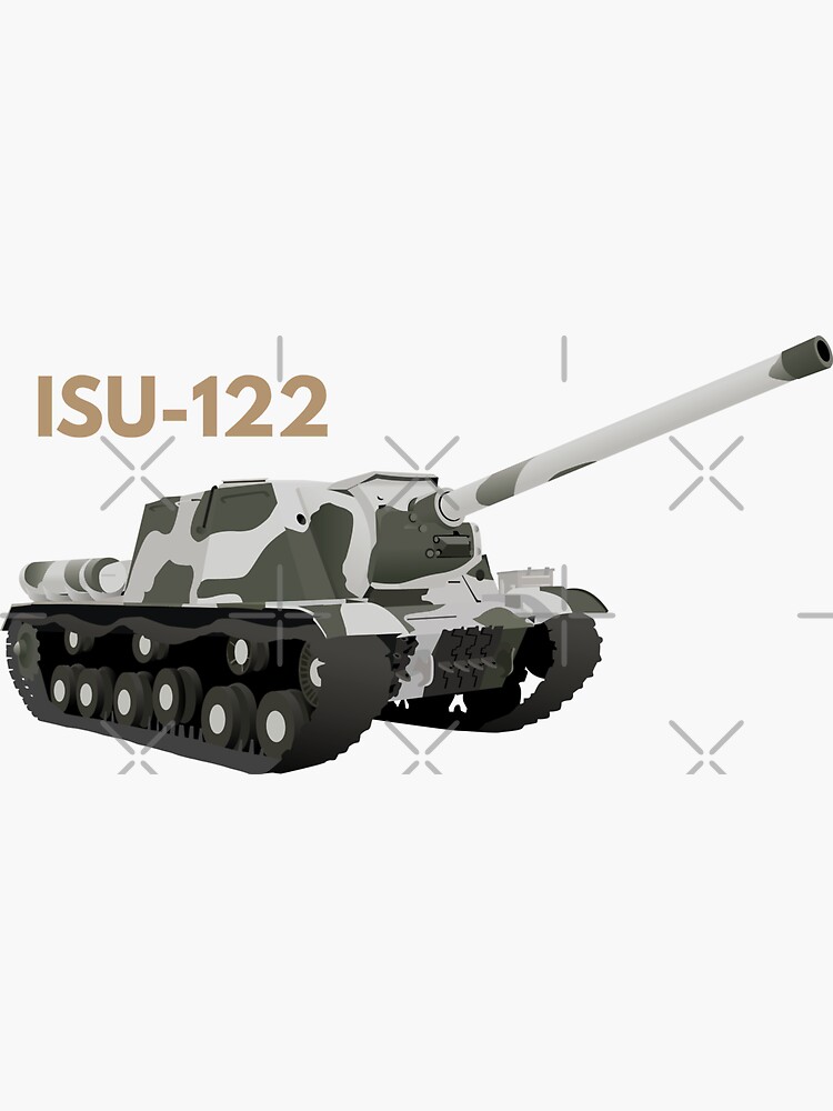 "ISU-122 Soviet WW2 Tank Destroyer" Sticker for Sale by NorseTech ...