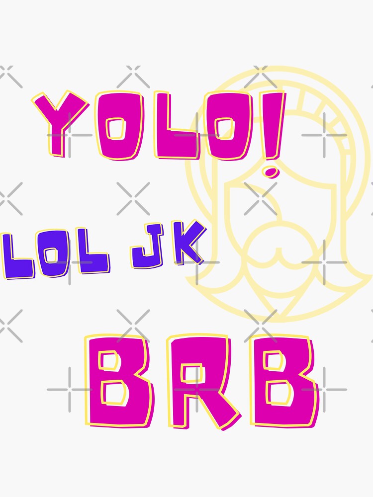 "Jesus Christ Yolo joke BRB Christian Easter Funny Pun" Sticker for ...