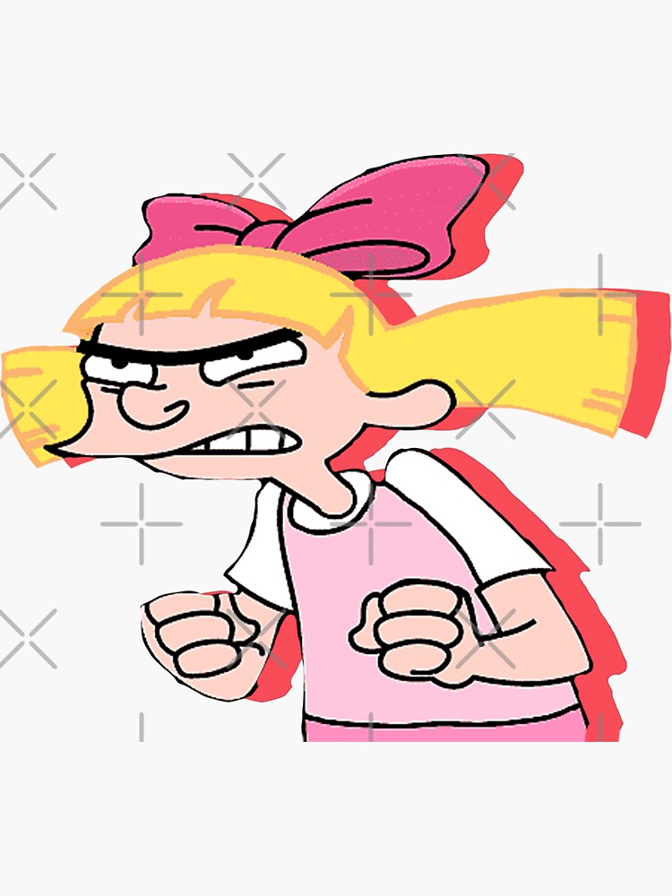"Helga - Hey" Sticker by redblueyellowd | Redbubble
