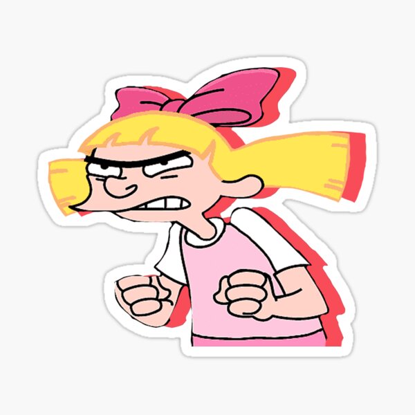 "Helga - Hey" Sticker by redblueyellowd | Redbubble