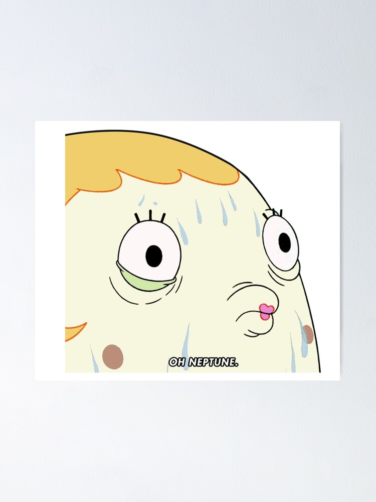 Oh Neptune Poster By Toptrenddesigns Redbubble