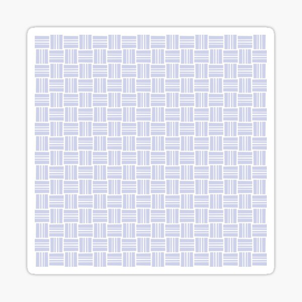 "Basket Weave Pattern in Lavender and White" Sticker for Sale by anne ...