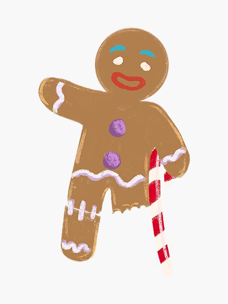 "Gingy!" Sticker for Sale by noctefuror | Redbubble