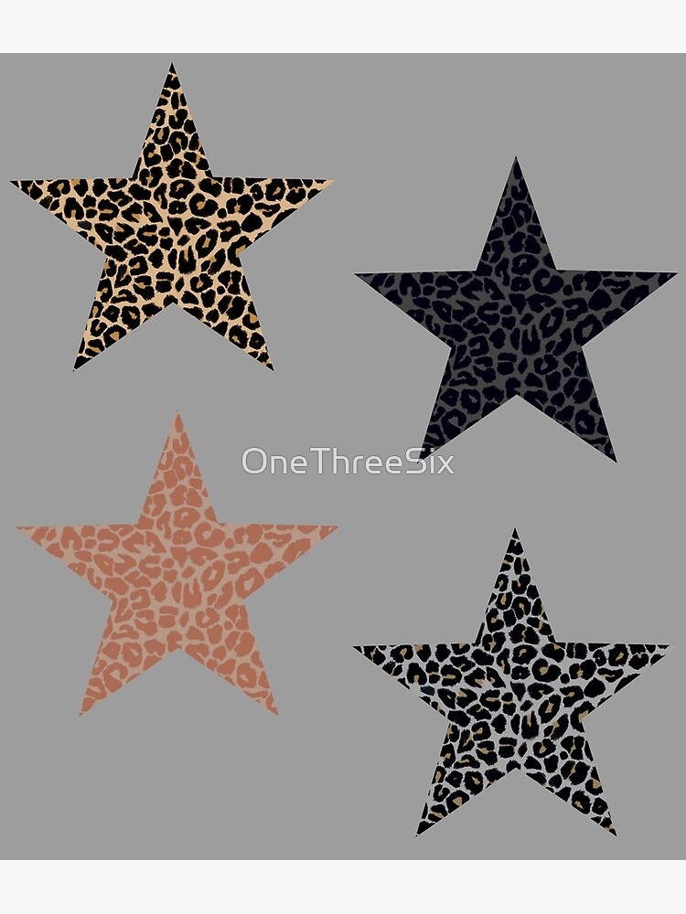 "Leopard Print Stars Pack" Photographic Print for Sale by OneThreeSix ...