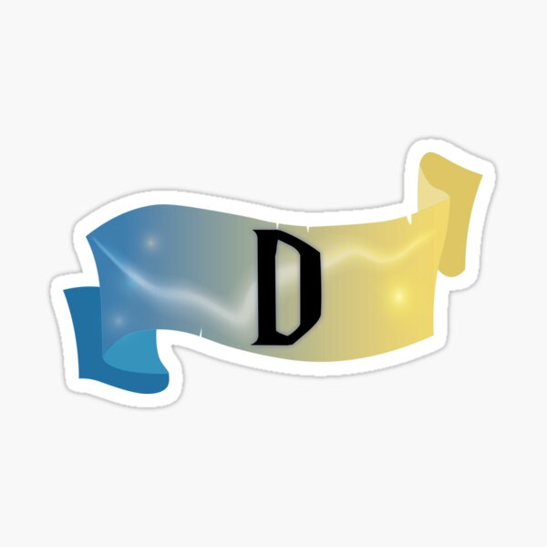 "Letter D" Sticker for Sale by sabinako | Redbubble