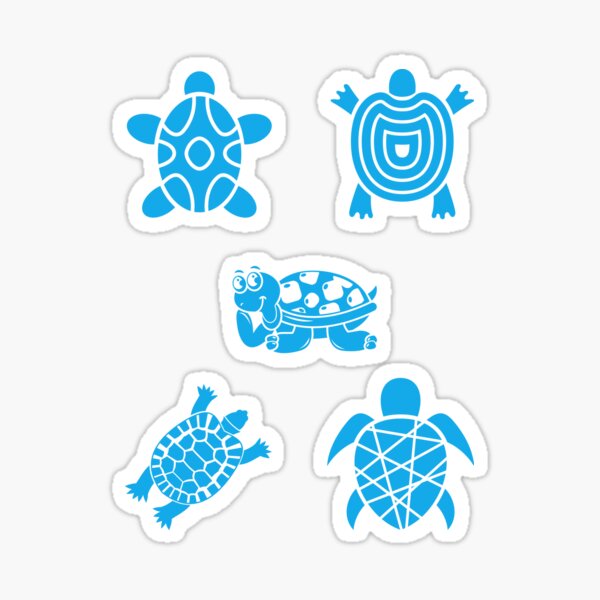 "blue sea turtles" Sticker for Sale by Evergreen-DS | Redbubble