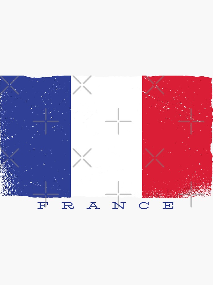 "French Flag" Sticker for Sale by starsdesigns | Redbubble