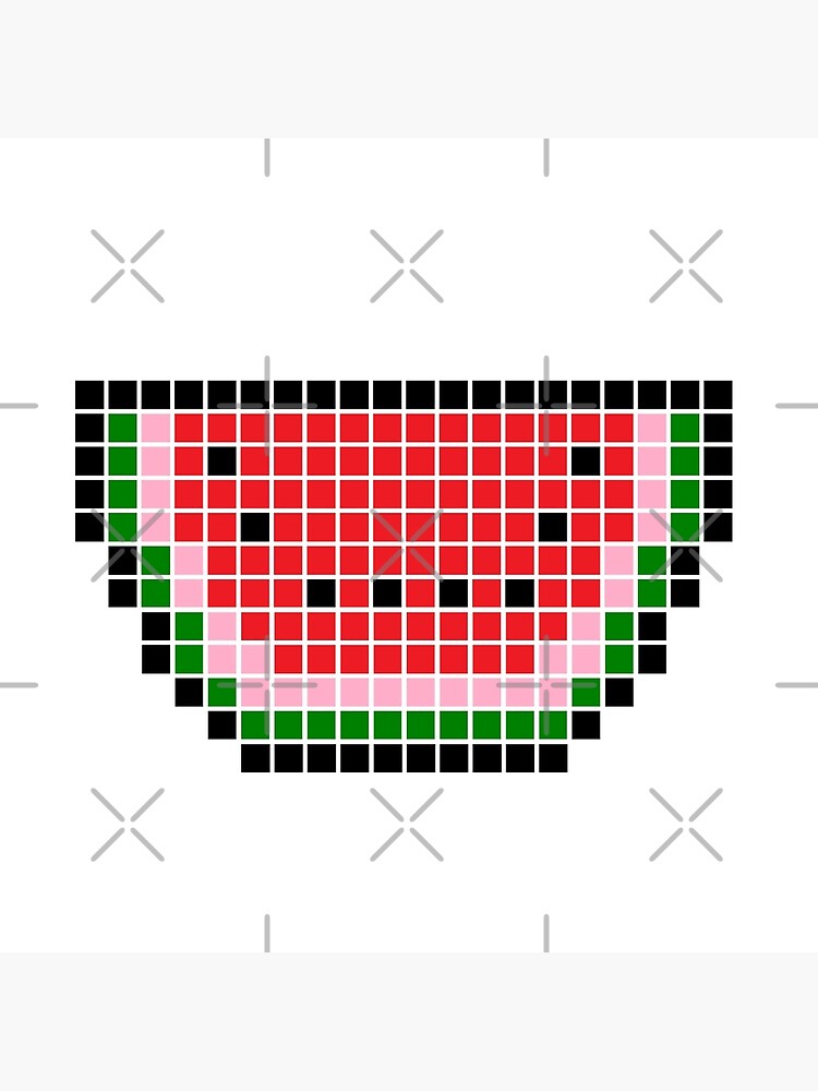 "8 bit pixel watermelon" Poster for Sale by NemJames | Redbubble