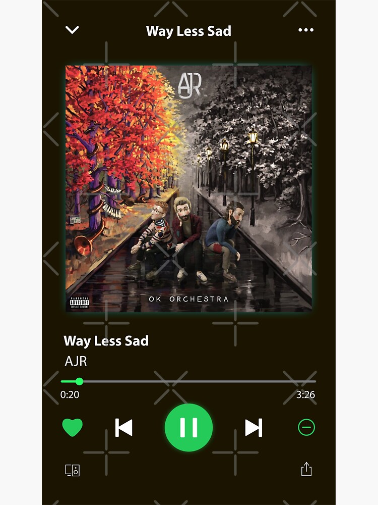 "AJR: Way Less Sad" Sticker for Sale by Jemmey1101 | Redbubble