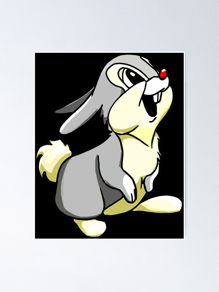 Cute Bunny Rabbit Loaf Art Work Poster For Sale By Joandavis23 Redbubble