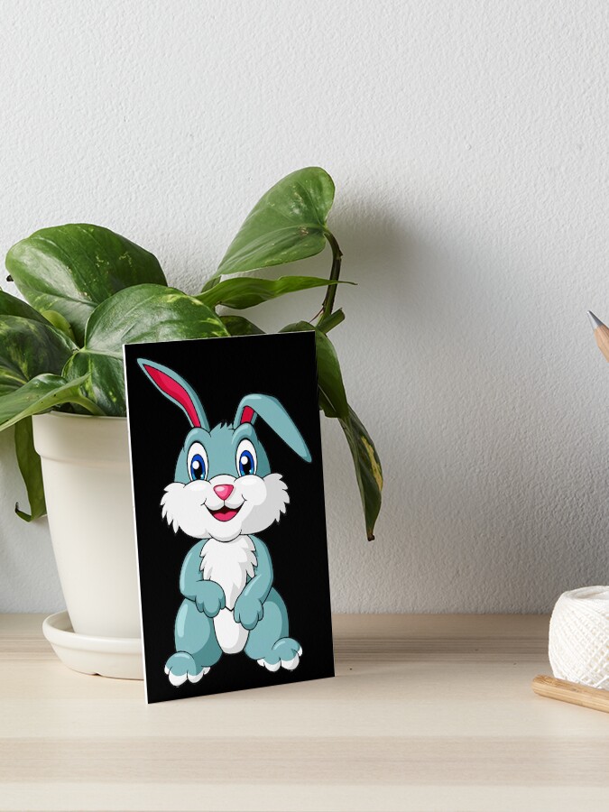 "cute bunny rabbit loaf cartoon" Art Board Print for Sale by ...